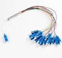 China 1x16 Steel Tube Mini Module Fiber Optic PLC Splitter for FTTH - 1260-1650nm Wavelength, -40°C to 85°C Operation for sale