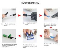 China SC APC Field Assembly Fiber Optic Fast Connector ESC250d UPC - 52mm Single-Mode with ≤0.3dB Insertion Loss for sale