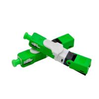 China ESC250D SC APC Single-Core Fiber Optic Fast Connector 52mm with ≤0.3dB Insertion Loss and -55dB Return Loss for sale