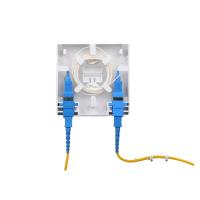 China FTTH 2 Port Fiber Optic Terminal Box 86×86×23mm FQT109 for Network Distribution for sale