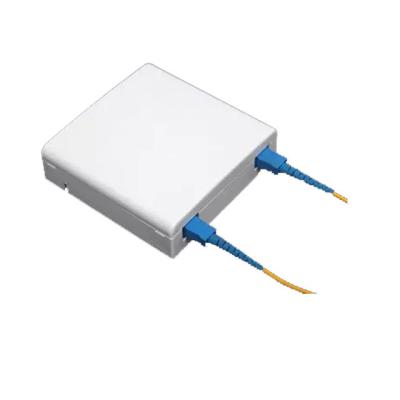China FTTH 2 Ports Fiber Optic CTO Box Socket Panel 86mm x 86mm x 23mm for Network Access for sale