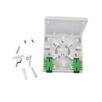 China FTTH 2 Ports Fiber Optic CTO Box Socket Panel 86mm x 86mm x 23mm for Network Access for sale
