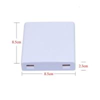 China FTTH 2 Ports Fiber Optic CTO Box Socket Panel 86mm x 86mm x 23mm for Network Access for sale