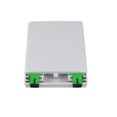 China FTTH CTO 2 Doors Fiber Optic Terminal Box 86x86x23mm for FTTX Network for sale