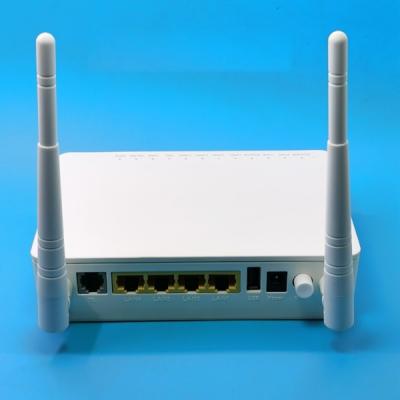 China ZTE Chipset HK719 GPON ONU ONT 1GE 3FE 1TEL 2.4G WiFi FTTH 12V 1A for sale