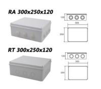 China RoHS Waterproof 12 Port Fiber Termination Box IP67 Solar Combiner Box 300x250x120mm ABS Plastic Enclosure for sale
