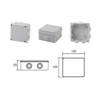 China IP65 Plastic Outdoor Fiber Optic Terminal Box 100x100x70mm Weatherproof Electric Joint Enclosure for sale