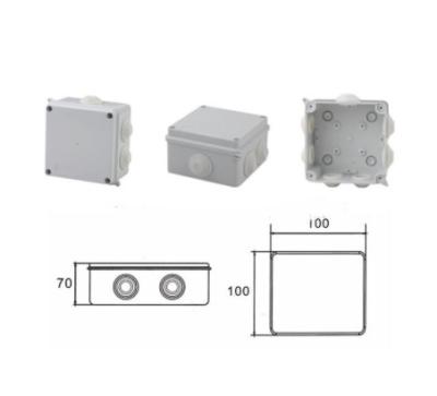 China IP65 Plastic Outdoor Fiber Optic Terminal Box 100x100x70mm Weatherproof Electric Joint Enclosure for sale