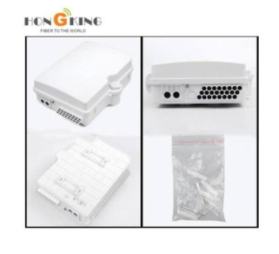 China 24 Port FTTH Fiber Optic Distribution Box with Splitter - 340×280×105mm IP65 Rated for Indoor/Outdoor Use for sale