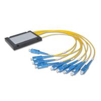 China 1x16 PLC Fiber Optic Splitter 1260-1650nm Wavelength with ≤14.0dB Insertion Loss for FTTH Networks for sale