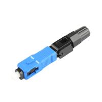 China Rectangular FTTH SC Fiber Optic Fast Connector 1310nm 1550nm Wavelength with 0.25dB Insertion Loss and 50.5mm Length for sale