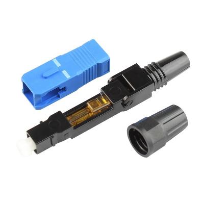 China FTTH Field Mountable Fiber Optic Fast Connectors Type D for 3.0x2.0mm Drop Cable with 0.25dB Insertion Loss and 1-Minute Assembly for sale