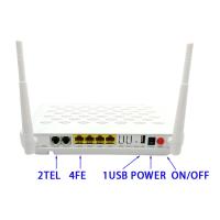 China ZTE GPON ONU F660 V5 V5.2 4FE 2TEL 1USB WiFi External Antenna English Firmware 2.4G 5dBi for sale
