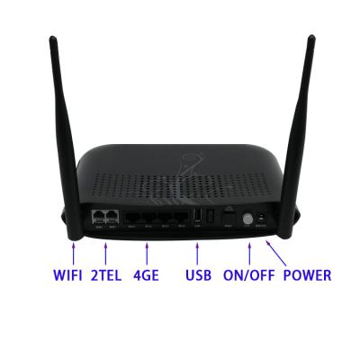 China Fiberhome AN5506-04f GPON ONU Router 4GE 2TEL 12V DC for FTTH FTTX Network for sale