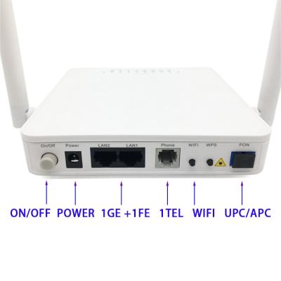 China FiberHome AN5506-02FG GPON ONU 1GE 1FE 1TEL 12V 1.5A FTTH Router for sale