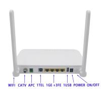 China HK730 WiFi EPON ONU CATV Router with 2.4GHz WiFi, 1GE+3FE Ports, and Telephone Support for FTTH Networks for sale