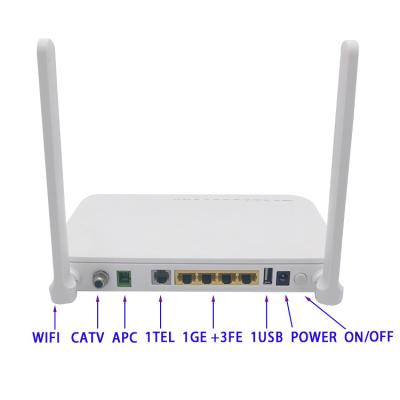 China HK730 WiFi EPON ONU CATV Router with 2.4GHz WiFi, 1GE+3FE Ports, and Telephone Support for FTTH Networks for sale