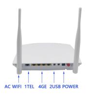 China HG260P WiFi XPON ONU with 4GE Ports, 1 Telephone Port, and 2.4GHz/5GHz Dual Band WiFi - 20KM Transmission for sale