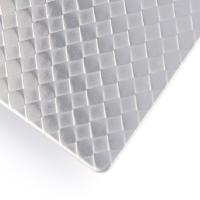 China Square Pattern Embossed Stainless Steel Sheet 0.3mm 304 443  Hairline Surface for sale