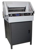 China 0.75KW Mainframe Power Paper Cutting Machine with Straight Round Corner and Max Feeding Width 1100mm for sale