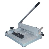 China 50mm Paper Cutting Machinery , Manual Spindle Clamp Paper Cutter Machines YG-858 A4 for sale
