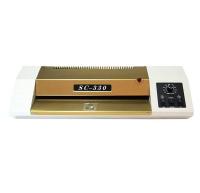 China Gold color, black color and digital display pouch laminator with 4 rollers, heating lamp for sale
