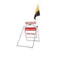 China Folding A Real Estate Realtors Sidewalk Frame 687x765MM for sale