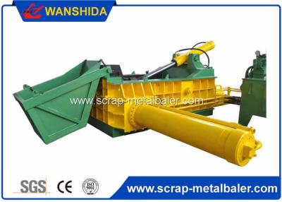 China Customized PLC Control Hydraulic Metal Baler Machine Round Packing Block Or Square Bale for sale