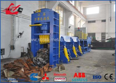China PLC Automatic Control Hydraulic Shear Baler For Waste Vehicles / Bikes for sale