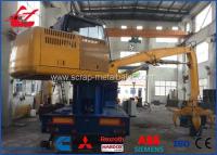 China 86kW Mobile Hydraulic Metal Scrap Logger Baler With Remote Control for sale