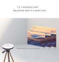 China Custom Digital Movie Hd 720p WXGA Led Projector 4k 3D DLP Office UFO Shaped for sale