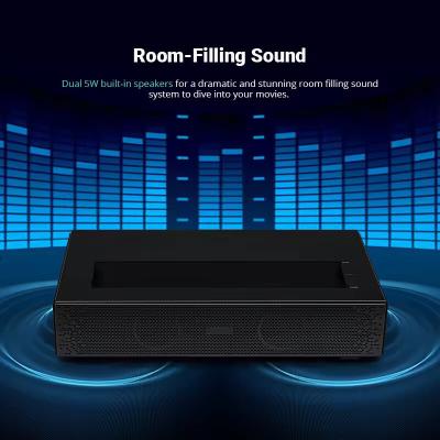 China Bluetooth Short Throw WXGA Theater DLP Projectors DLP Android 610 ANSI for sale