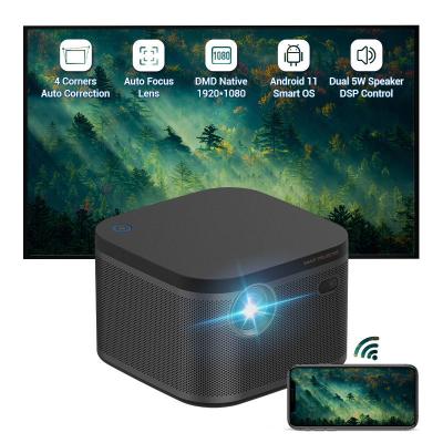 China 700ANSI 1080P Wifi Smart Mini Projector DLP LED For Presentations OEM for sale