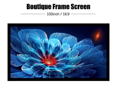China Indoor Short Throw Fixed LCD Projector Screen 4K Ultra HD 100inch For Cinema Theatre for sale