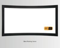 China Home Cinema Auditorium Projector Screen Arc Frame Retractable Wall Mounted 100 Inch for sale