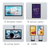 China Ultrathin Outdoor Advertising LCD Display Wall Mount 8G 65inch 128G for sale