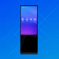 China Ultrathin Freestanding Advertising Digital Signage Kiosk For Restaurants 65inch for sale