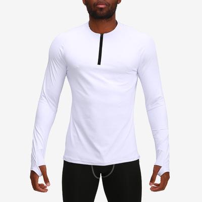 China Autumn Breathable Wholesale Mens Compression Long Sleeve Gym Sports Training Workout Shirt Custom Made Fitness for sale