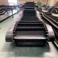 China Heat Resistant Corrugated Sidewall Conveyor Belt For Bulk Material Angle Handling for sale