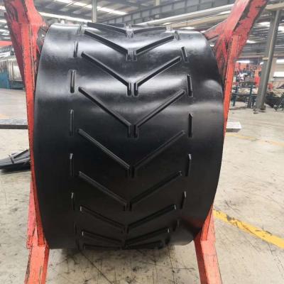 China Belt width Customized Slip resistant Rubber belt designed for material handling for sale