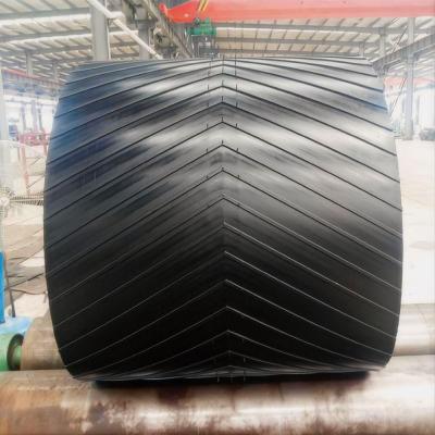China Customizable Chevron Pattern Conveyor Belt 300mm - 3000mm Width V Type Conveyor Belt for sale