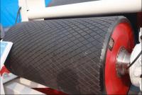 China Wear Resistant Conveyor Pulley Rubber Lagging 10mm Thick Customized Diamond Pattern for sale