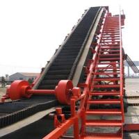 China Anti Spillage Flexowell Corrugated Conveyor Belt For Port Sand Salt Bulk Cargo Loading for sale