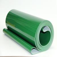 China Smooth PU PVC Conveyor Belt 3mm Thickness Custom Colors Green Blue White for sale