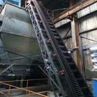 China Corrugated Sidewall Belt Conveyor Carbon Steel Adjustable Speed 30-90 Degree Incline for sale
