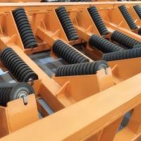 China Galvanized Steel Conveyor Idler Roller 108mm Diameter for Mining Material Handling for sale