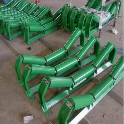 China Customized Heavy Duty Idler Rollers Red Green Black Conveyor Steel Idler Rollers for sale