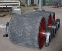 China Customized Diamond Pattern Rubber Pulley Lagging 10mm Wear Resistant Conveyor Pulley Cover for sale