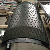China Wear Resistant Conveyor Roller Lagging Black Conveyor Pulley Lagging Customized for sale
