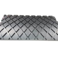 China Black Rubber Pulley Lagging 100mm - 2000mm Width Diamond Pulley Lagging for sale